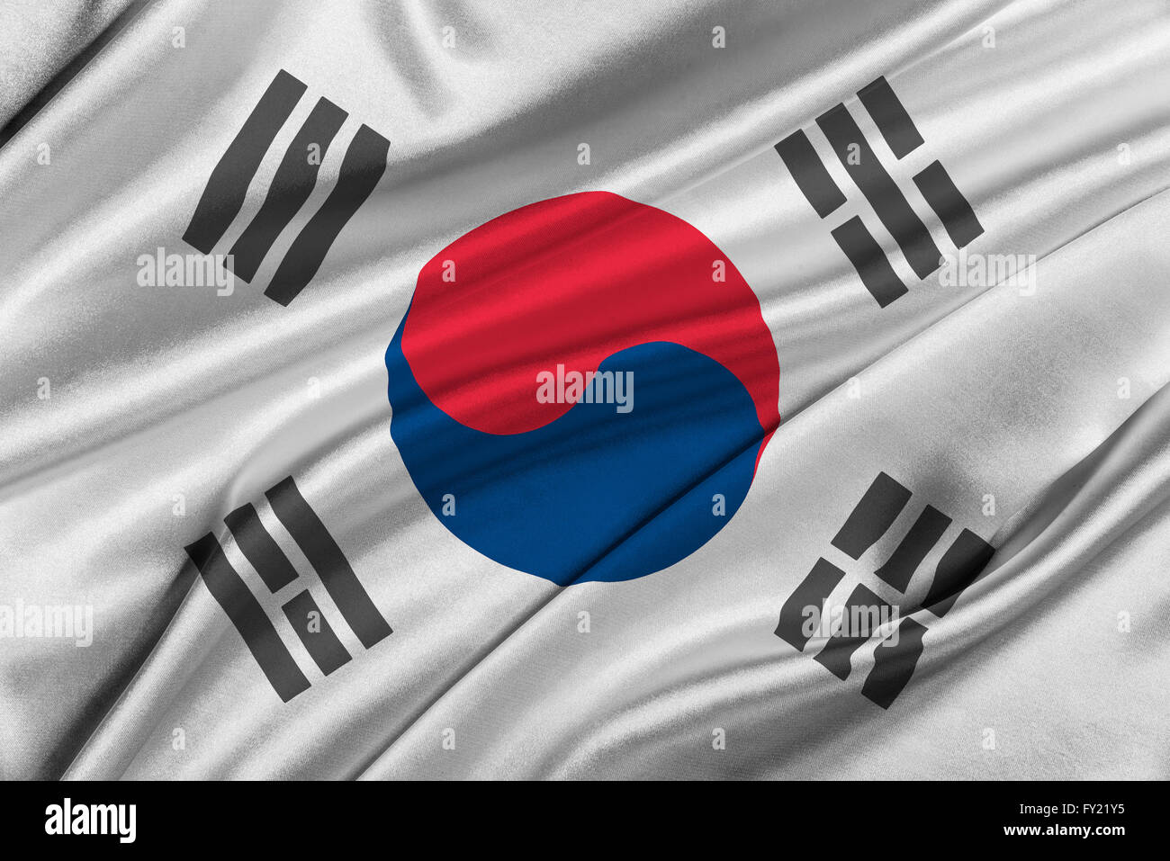 South korea flag illustration hi-res stock photography and images - Alamy