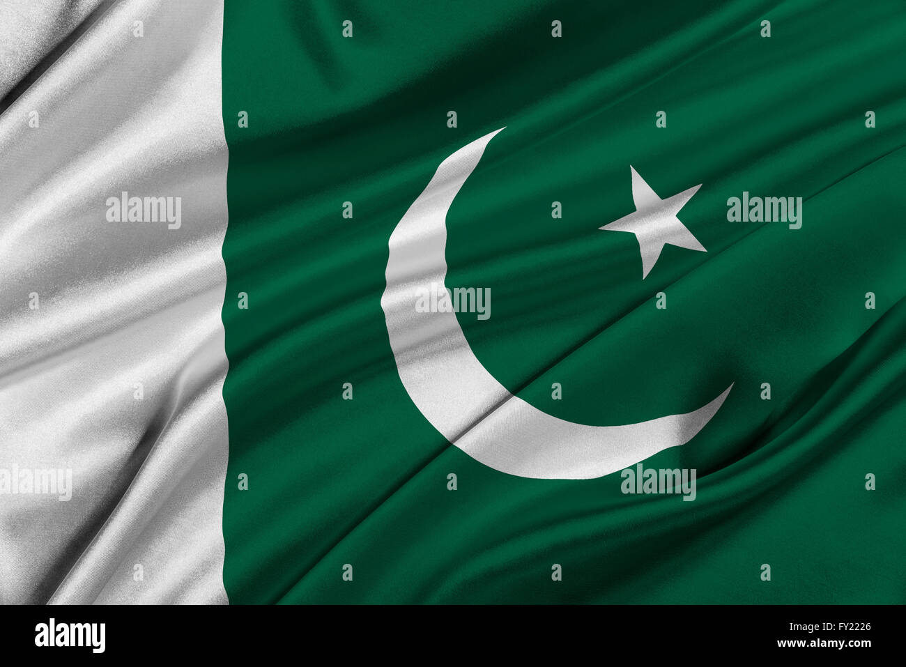 Waving pakistan flag hi-res stock photography and images - Alamy