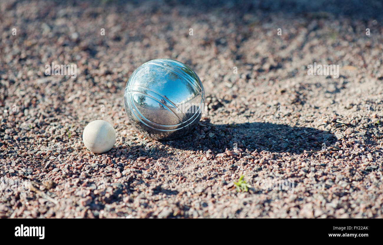 Close up game of boules hi-res stock photography and images - Alamy