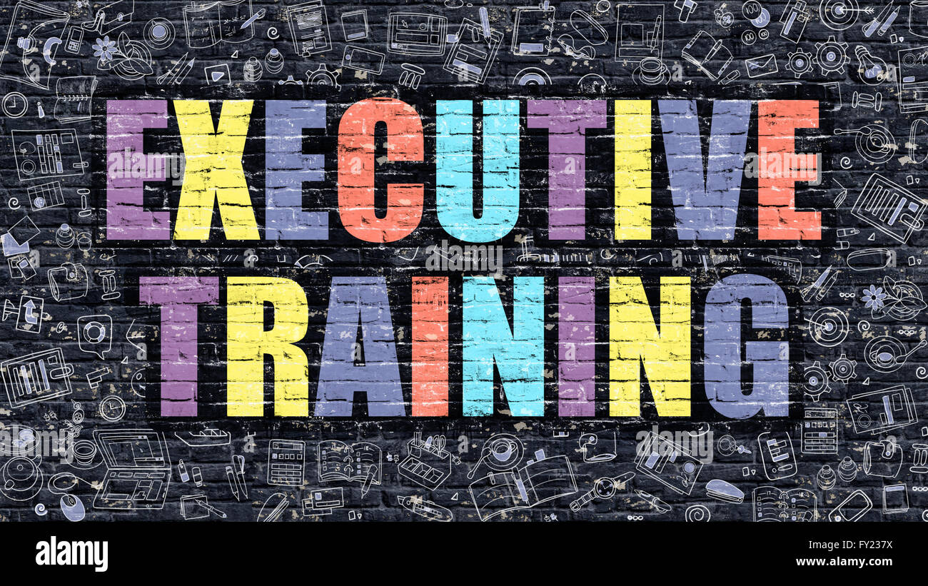 Executive Training Concept with Doodle Design Icons Stock Photo - Alamy