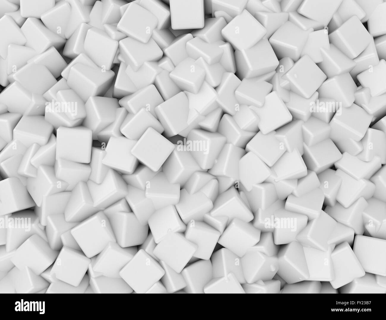 White mesh of 3d cubes Stock Photo - Alamy