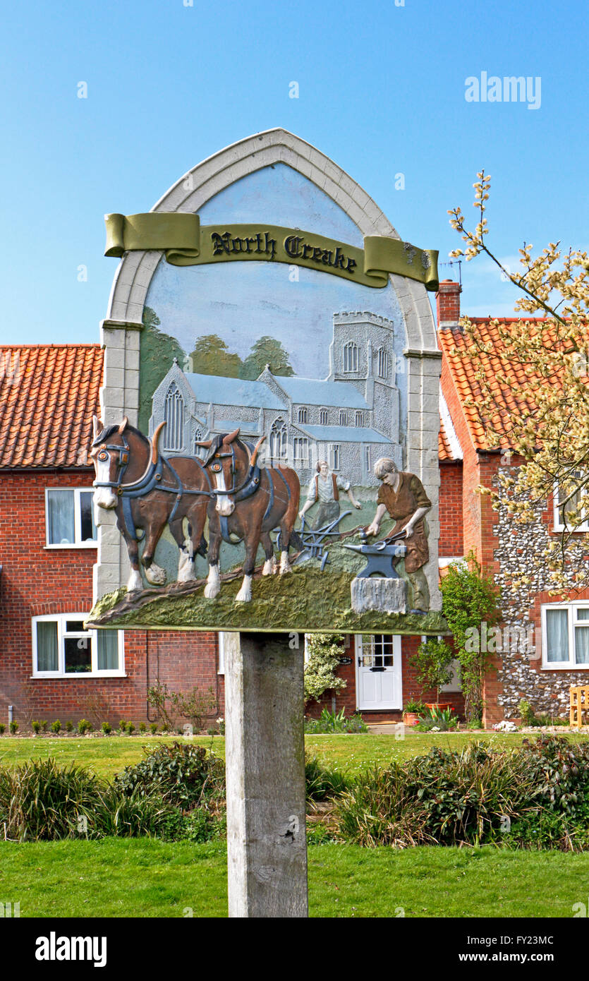 Norfolk Village Sign High Resolution Stock Photography and Images - Alamy