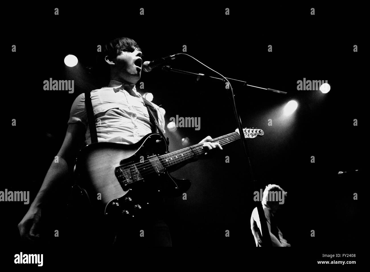 BARCELONA - FEB 19: The Cinematics (band) concert at Discotheque Apolo ...