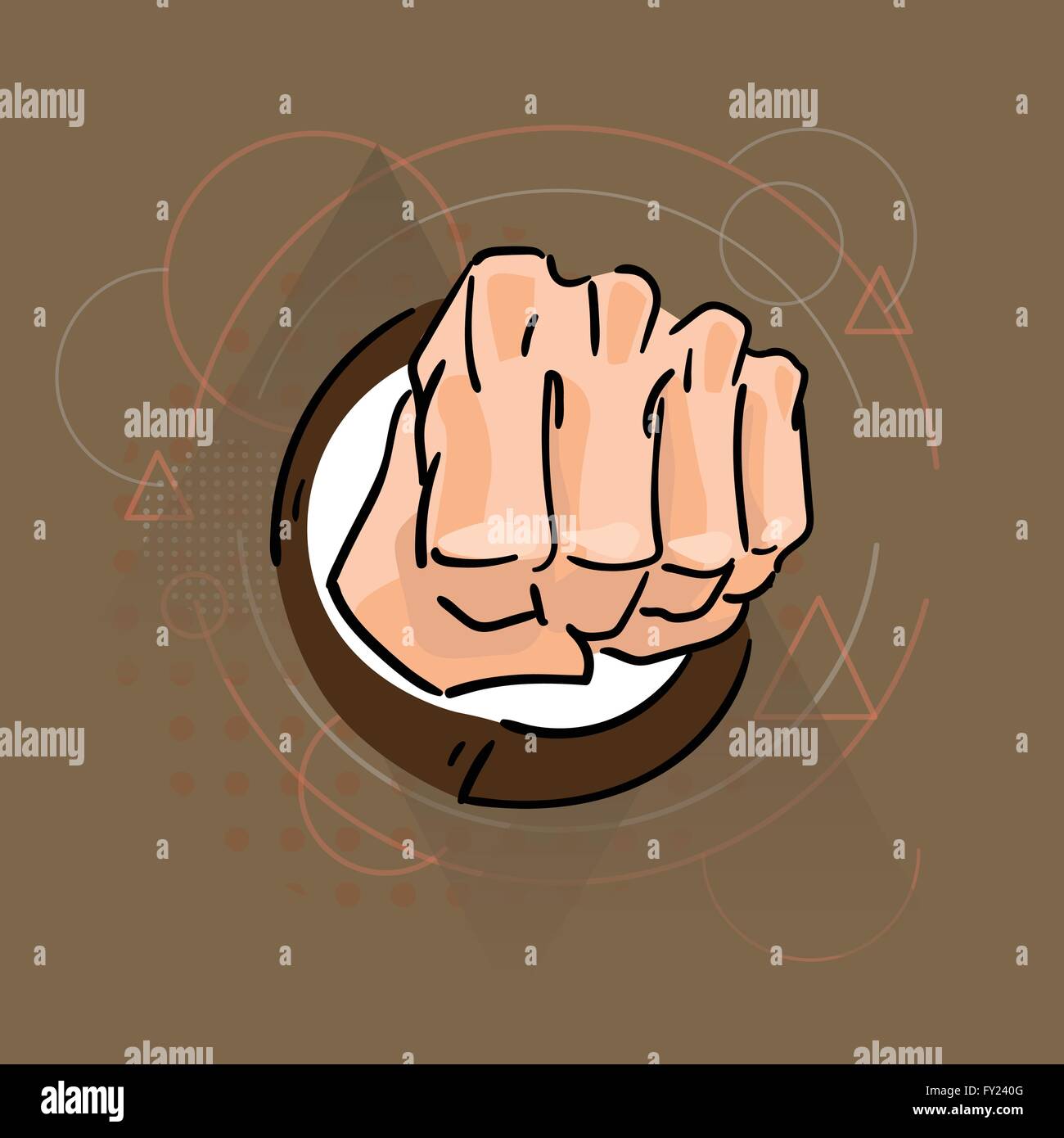 Triangular punch Stock Vector Images - Alamy