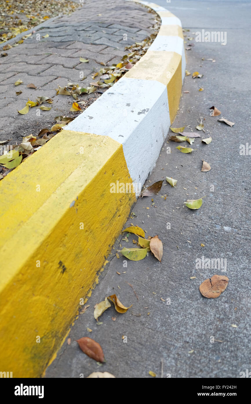 footpath pavement sidewalk with traffic sign Stock Photo - Alamy