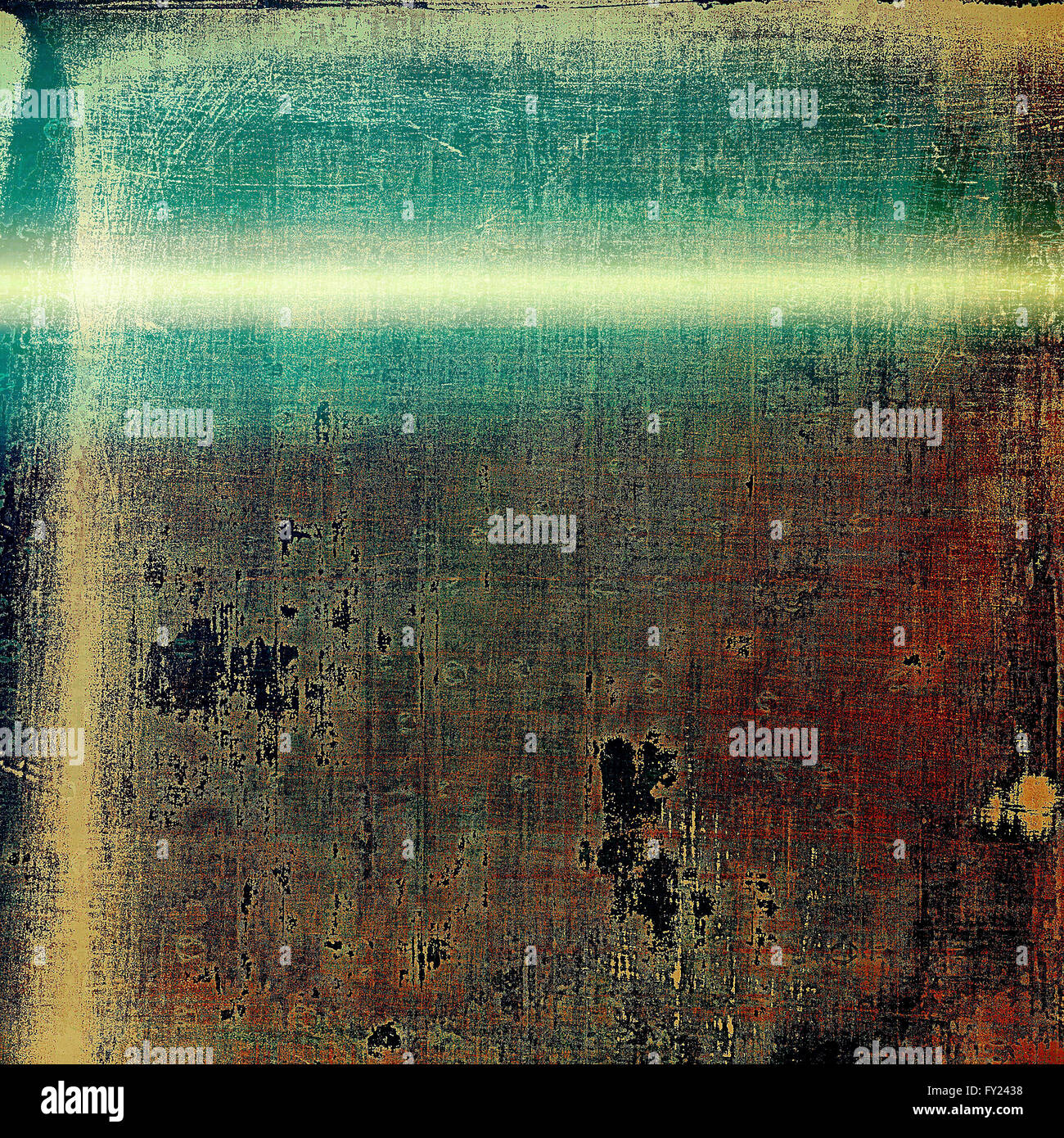 Old school elements on textured grunge background. With different color ...