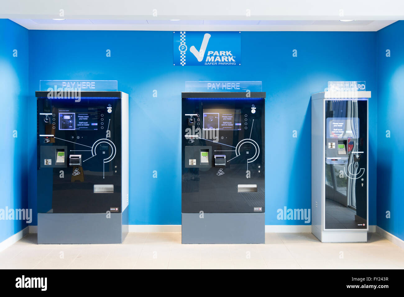 Car Park payment machines in a car park in the UK Stock Photo - Alamy