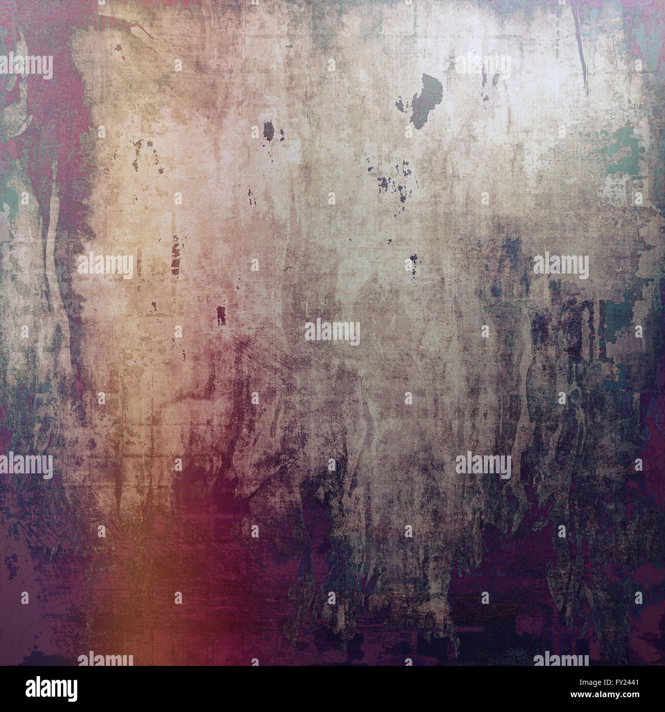 Grunge texture, aged or old style background with retro design elements ...