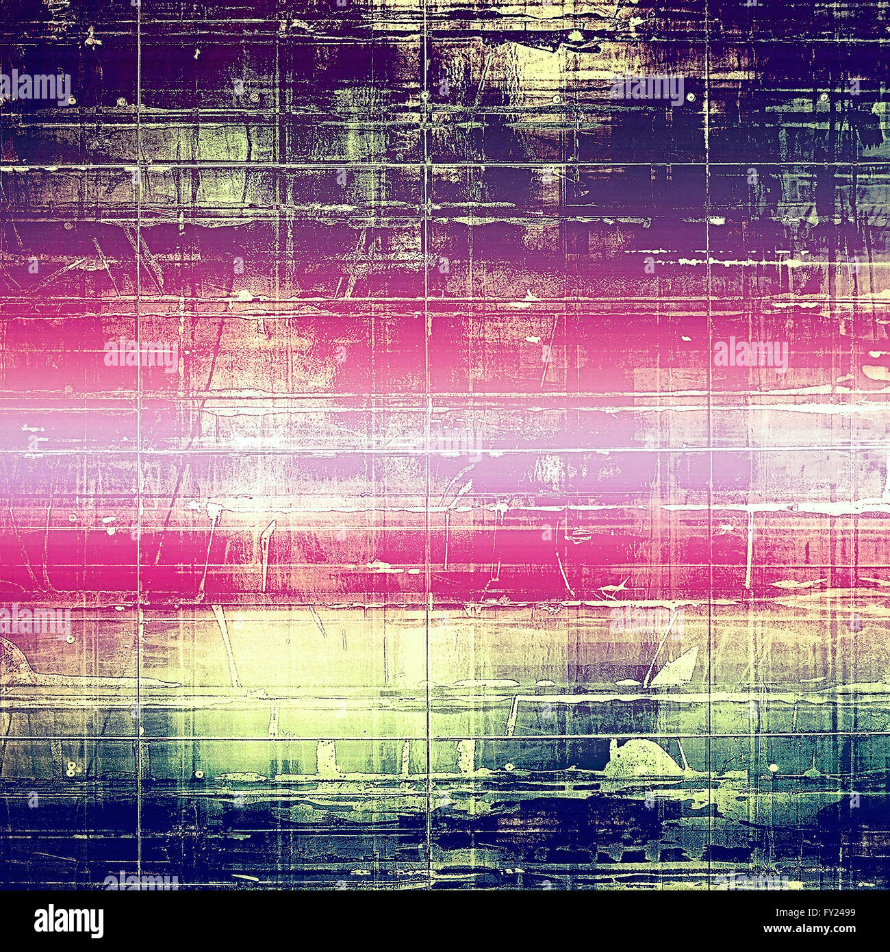 Distressed grunge texture, damaged vintage background with different ...