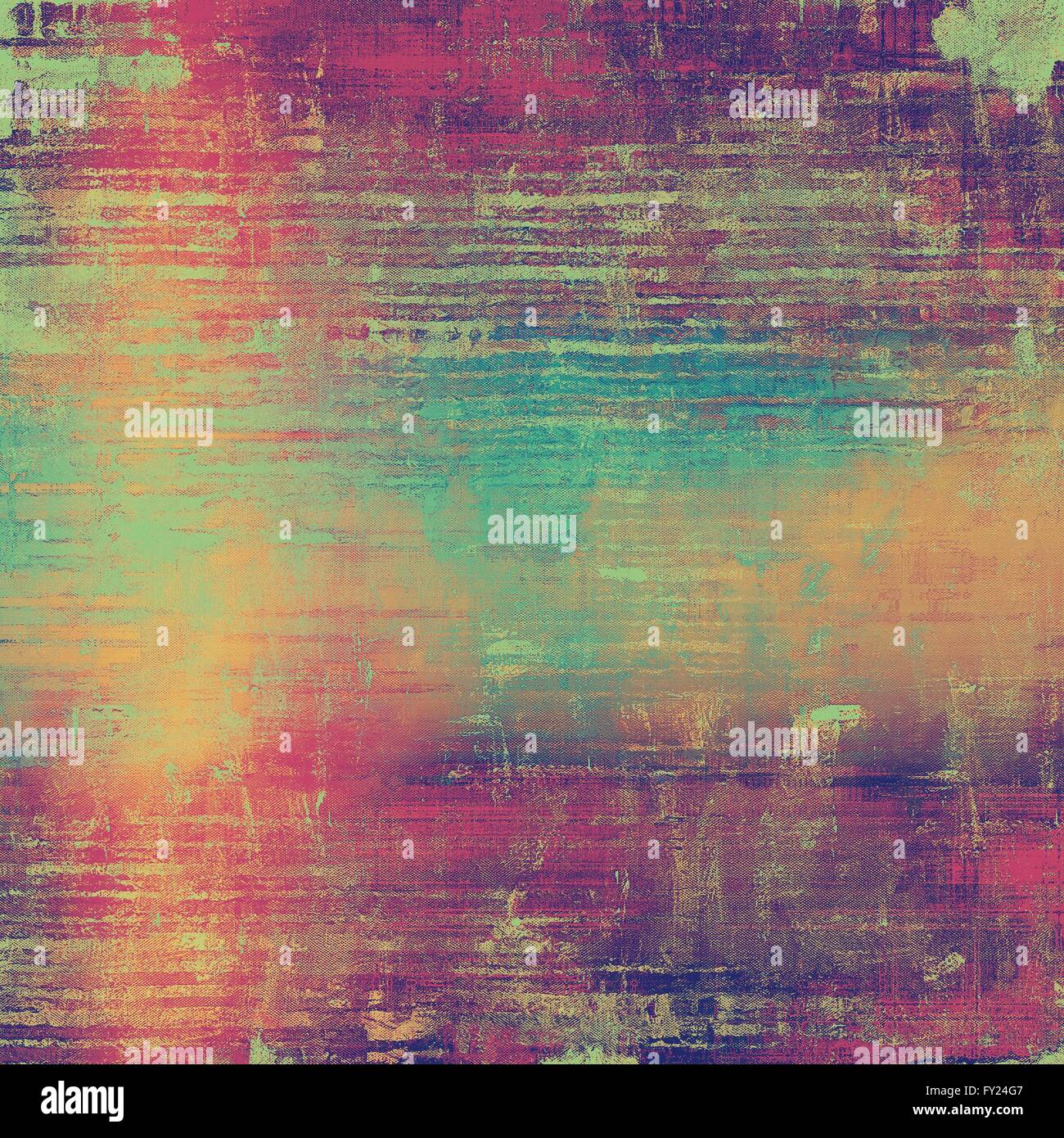 Old school elements on textured grunge background. With different color ...