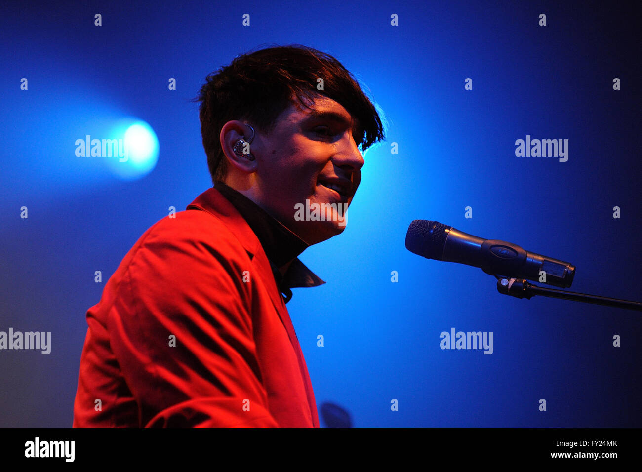 BARCELONA - OCT 14: Patrick Wolf (singer from London) performs at Apolo ...