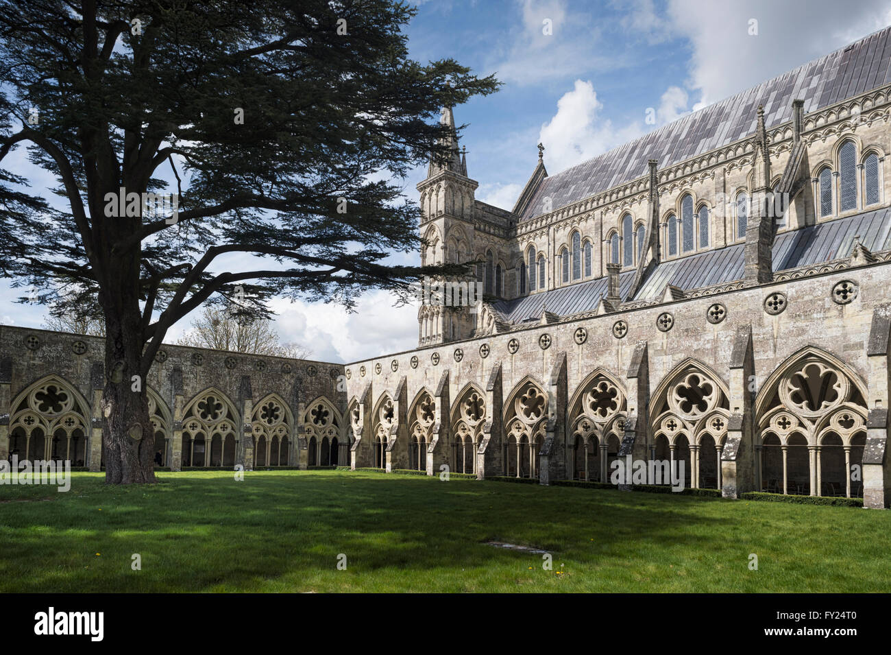 Exterior of Salisbury Cathedral in Wiltshire UK Stock Photo - Alamy