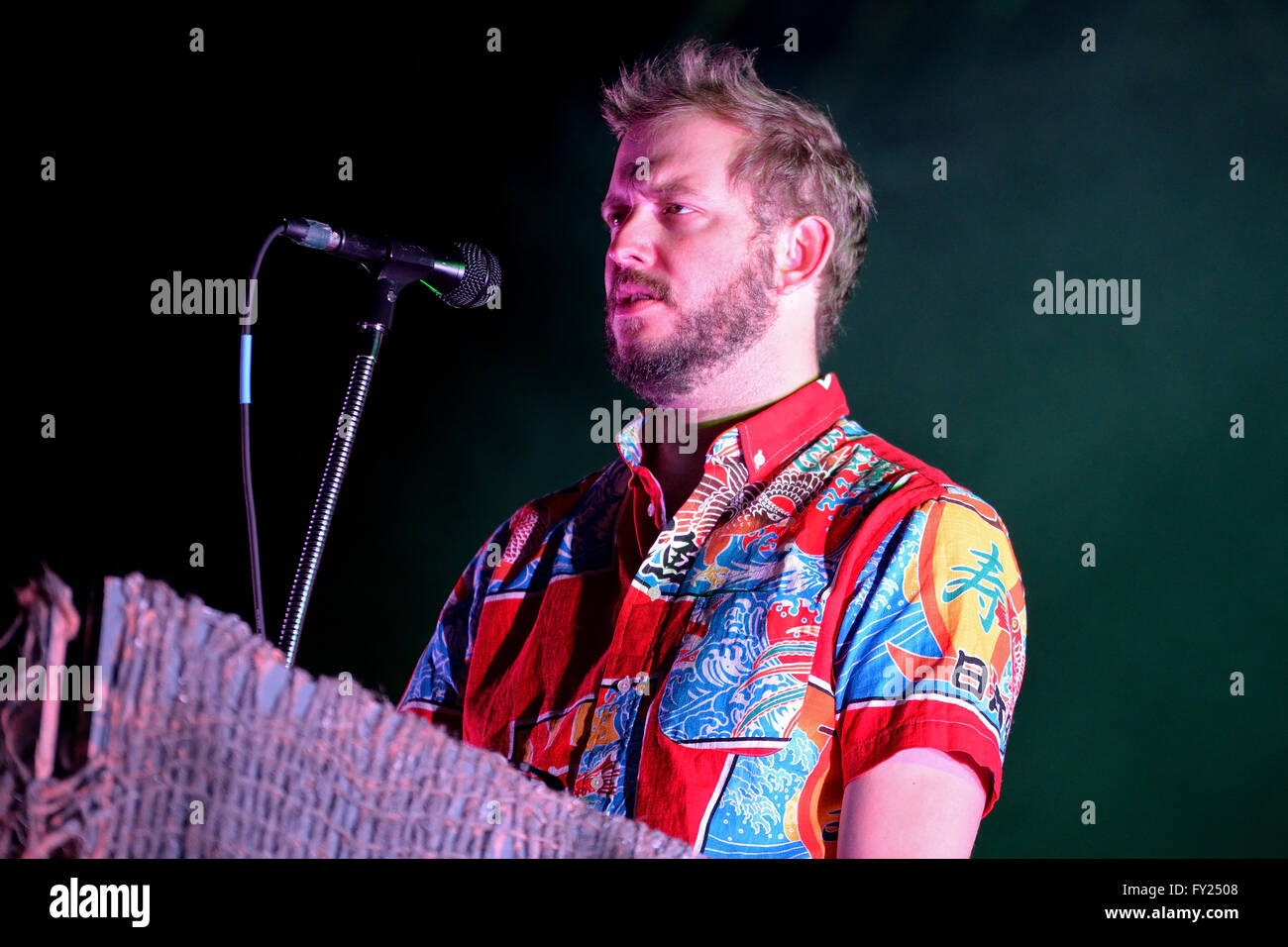 BARCELONA - MAY 30: Volcano Choir (indie rock band from Wisconsin ...