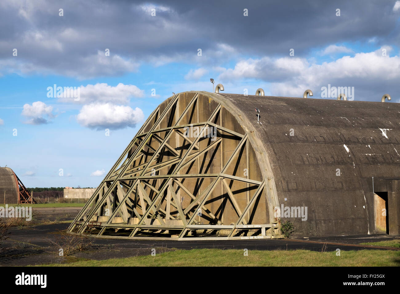 Hardened aircraft shelter on the former USAF base at Woodbridge ...