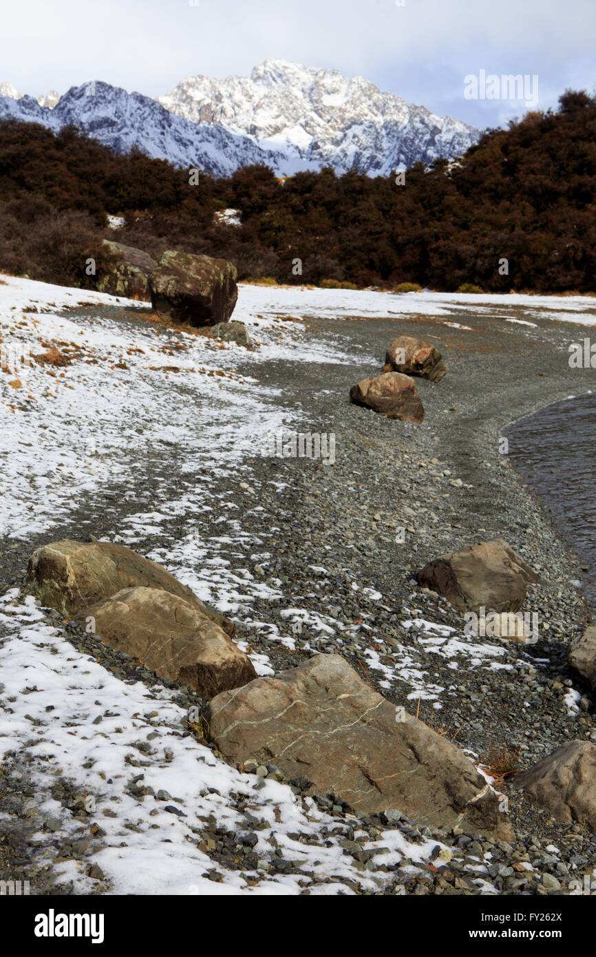 Kea Point Track, Mt Cook National Park, South Island, New Zealand Stock ...