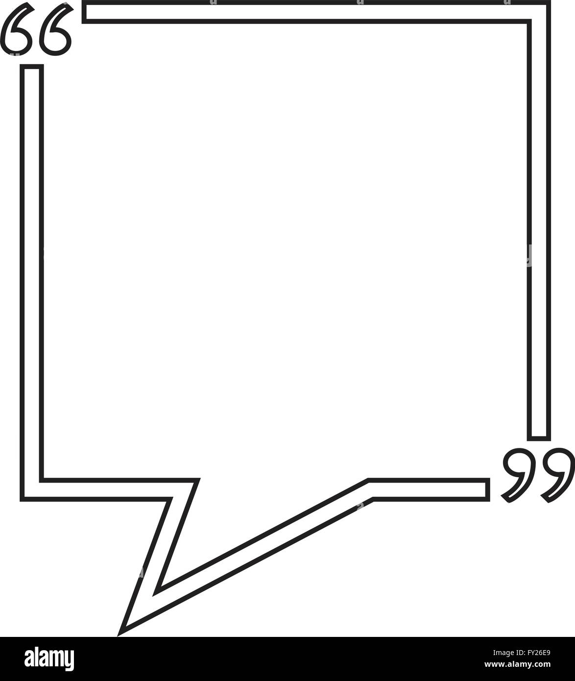 Quote bubble blank icon Illustration design Stock Vector Image & Art ...