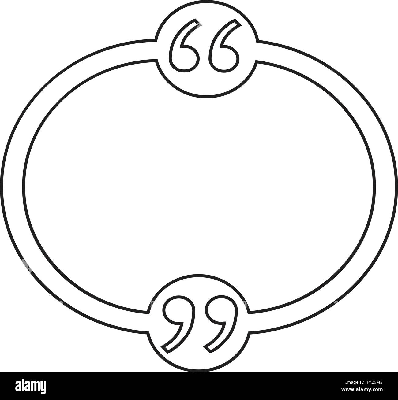 Quotation Mark Speech Bubble sign icon Illustration design Stock Vector ...