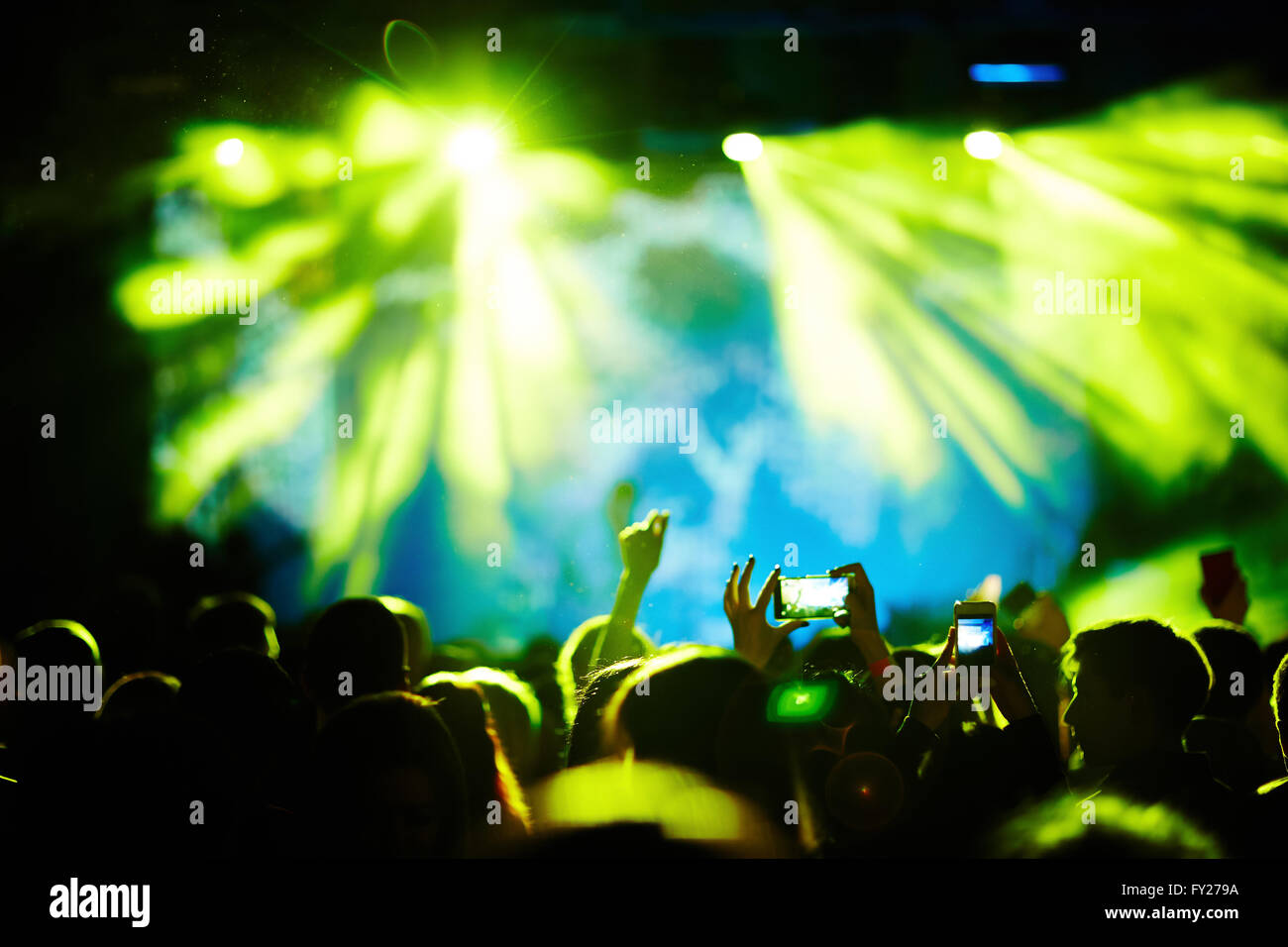 Concert of modern performer Stock Photo - Alamy