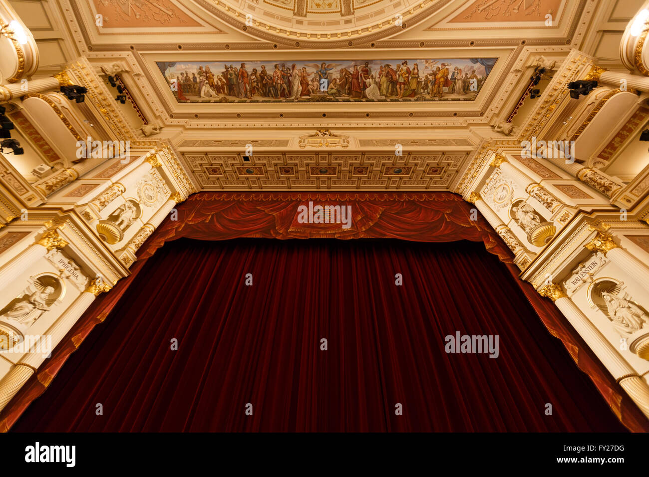 Stage of Semper Opera House indoor, Dresden Stock Photo - Alamy