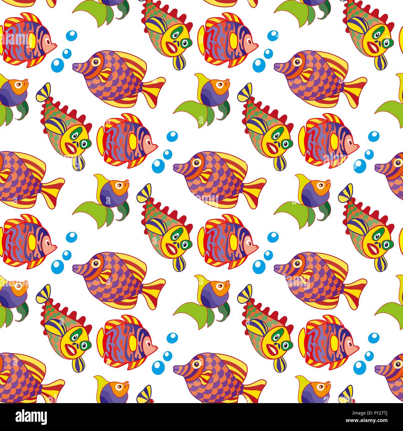 pattern with fishes Stock Vector Image & Art - Alamy