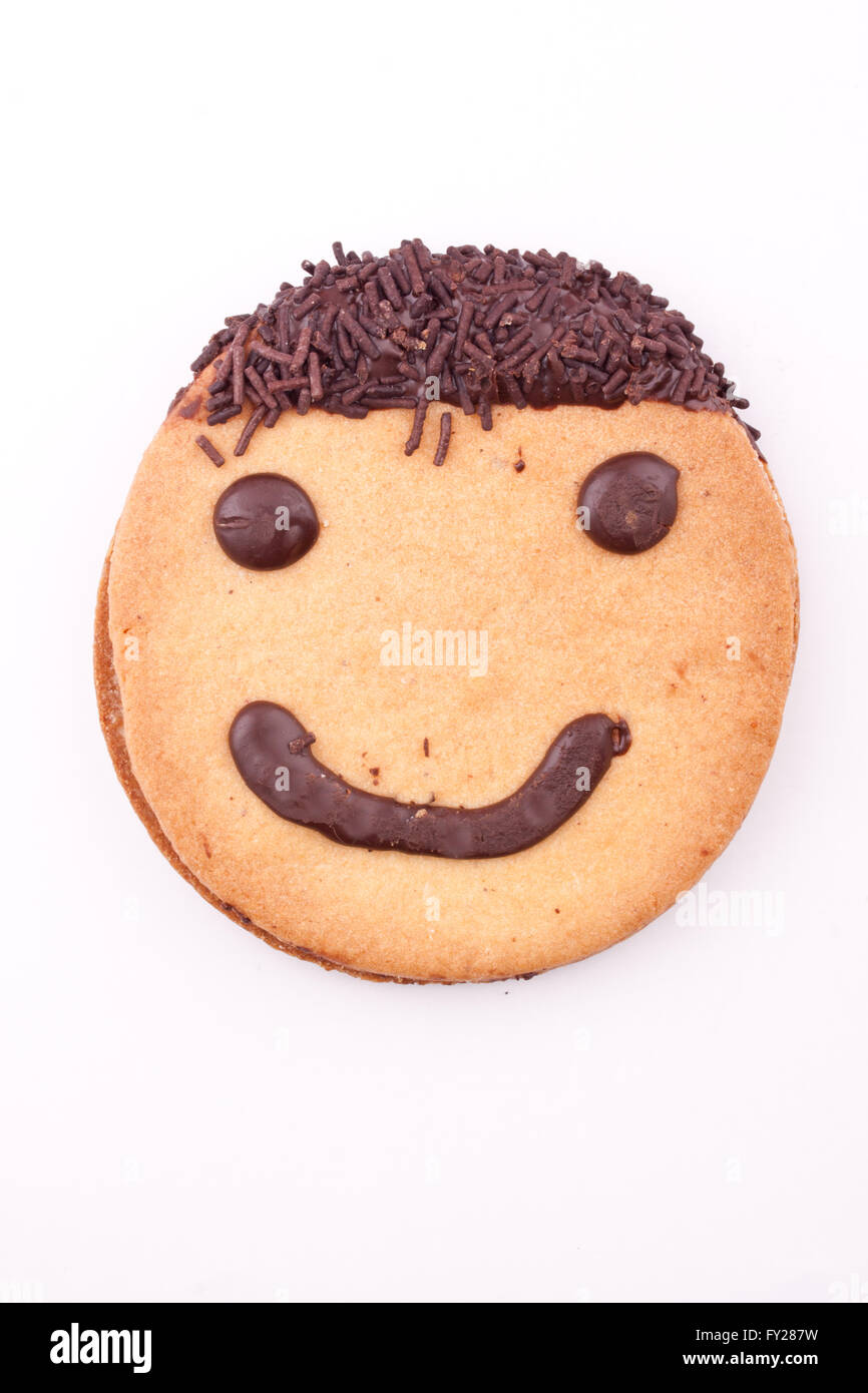 cookie with face shape Stock Photo - Alamy
