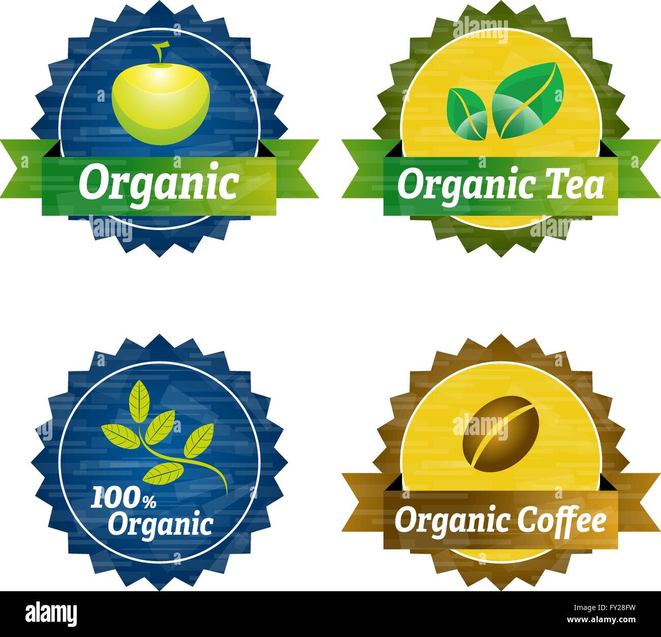 Organic food icons Stock Vector Image & Art - Alamy