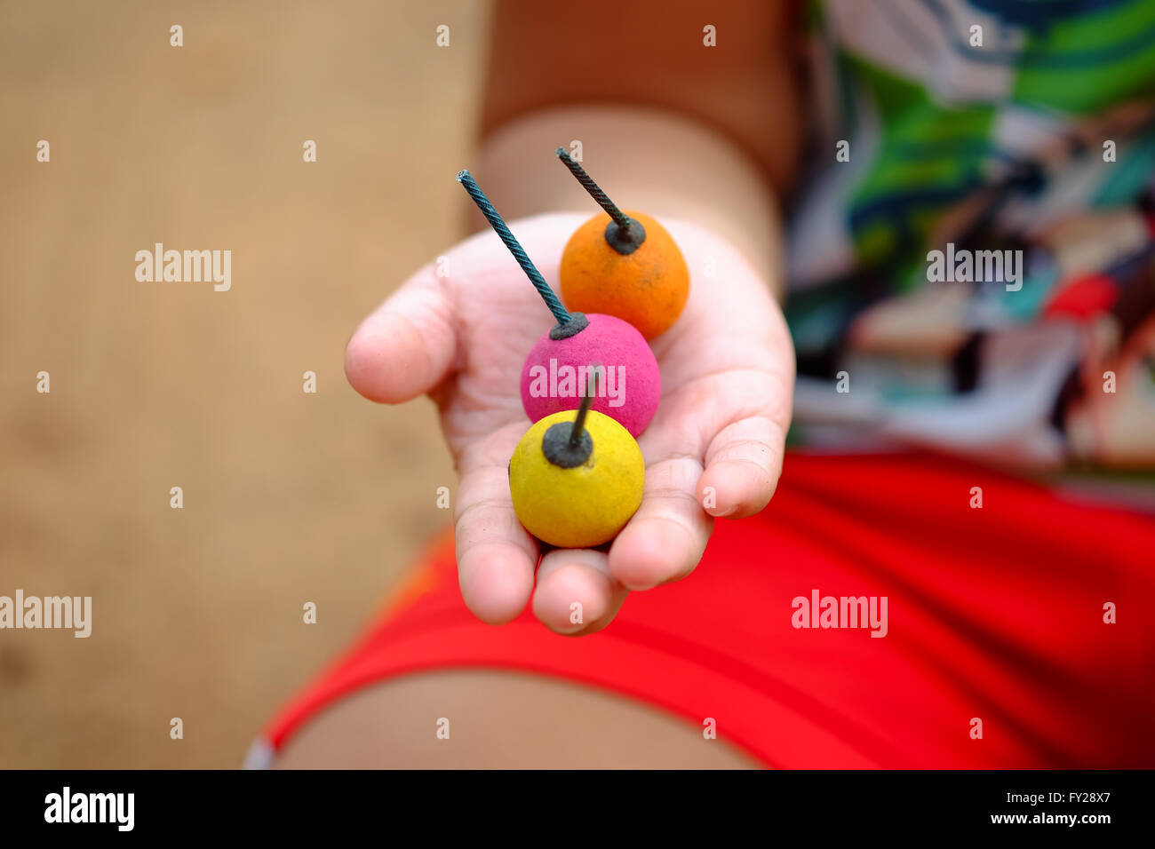 Hand firework hi-res stock photography and images - Alamy