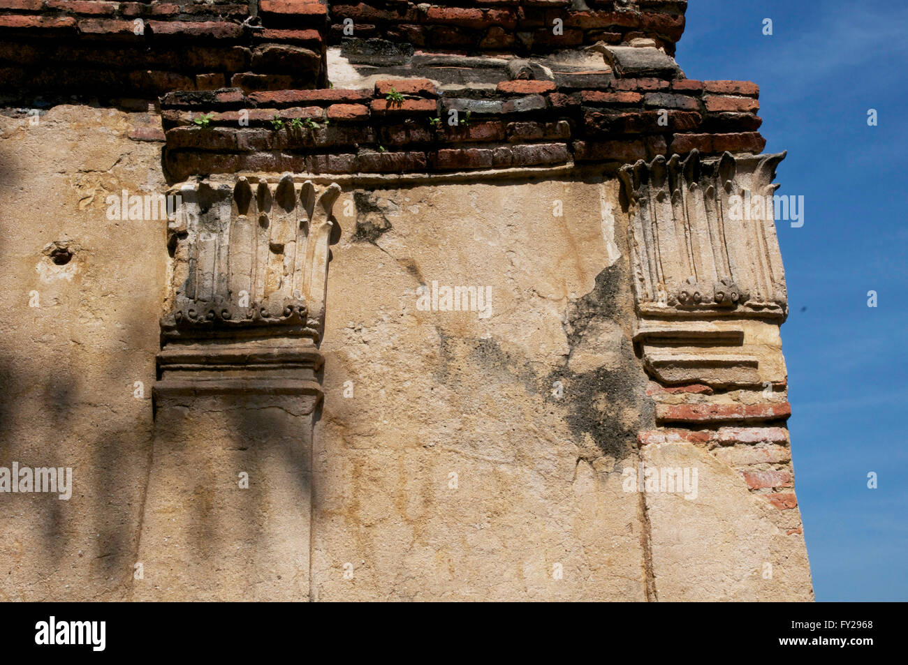 Stone and brick temple remains after gold stripped away Stock Photo - Alamy