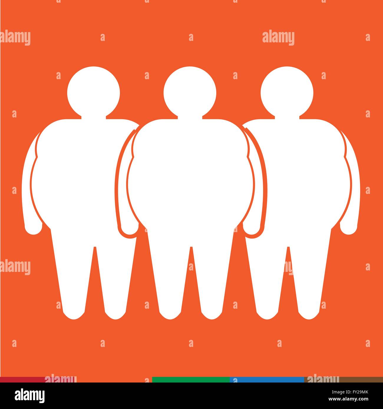 Fat People Icon Illustration design Stock Vector Image & Art - Alamy