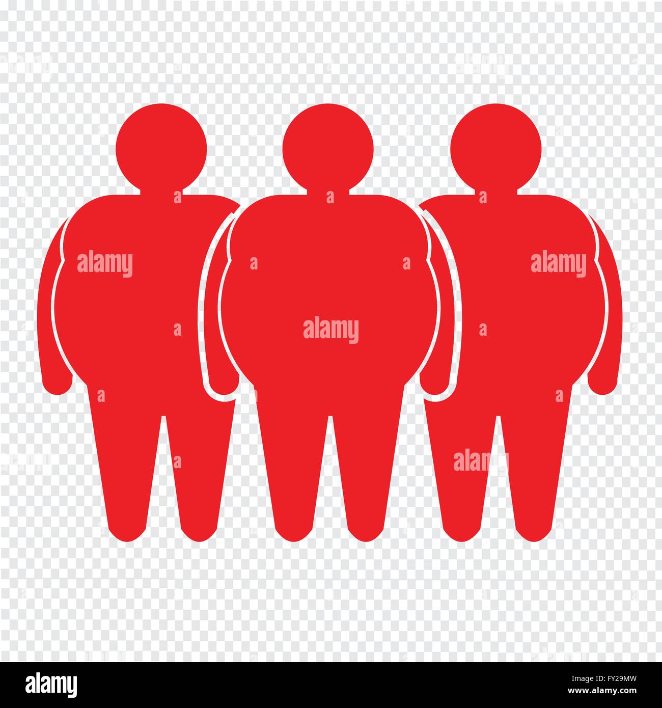 Fat People Icon Illustration design Stock Vector Image & Art - Alamy
