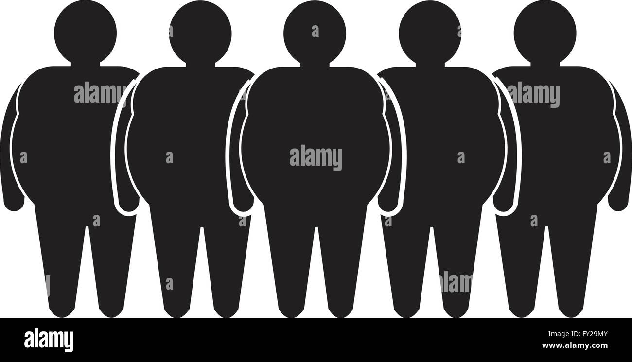 Fat People Icon Illustration design Stock Vector Image & Art - Alamy