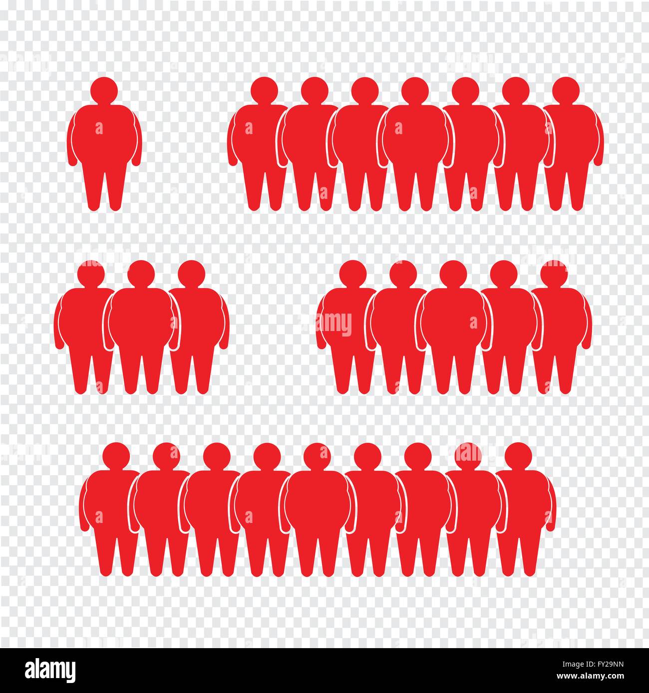 Fat People Icon Illustration design Stock Vector Image & Art - Alamy