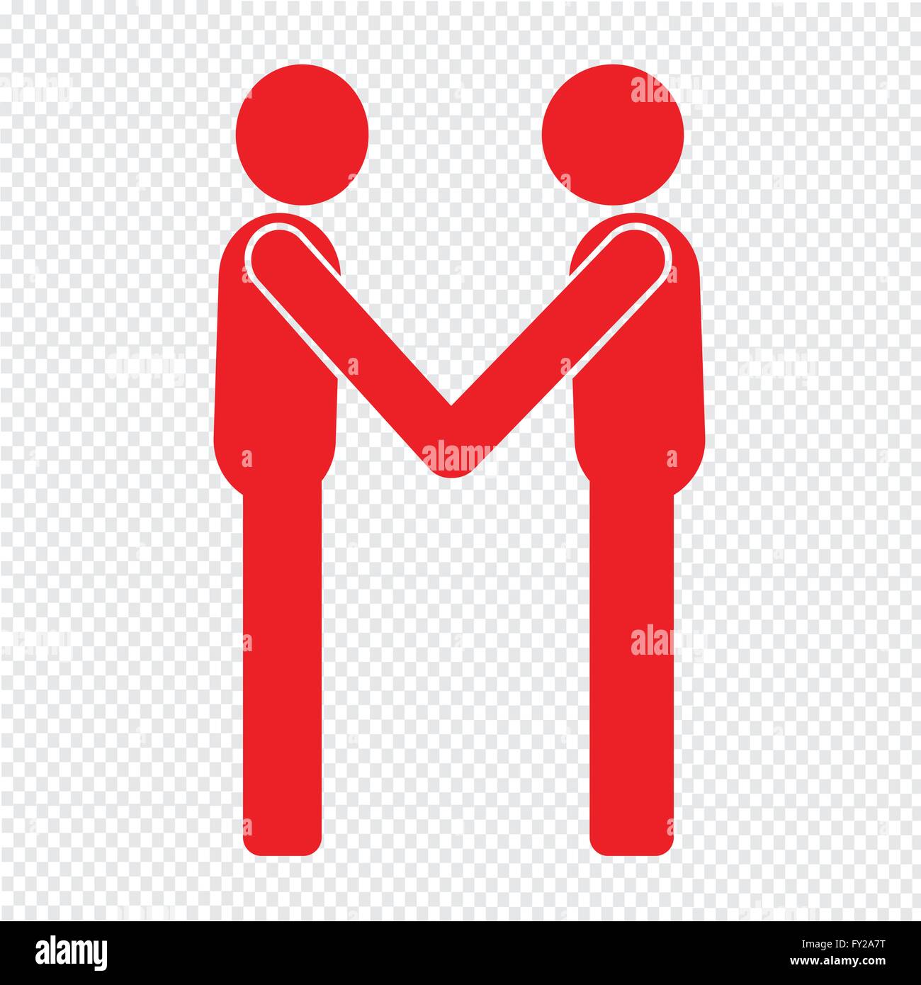 Business Mans Handshake Icon Illustration design Stock Vector Image ...