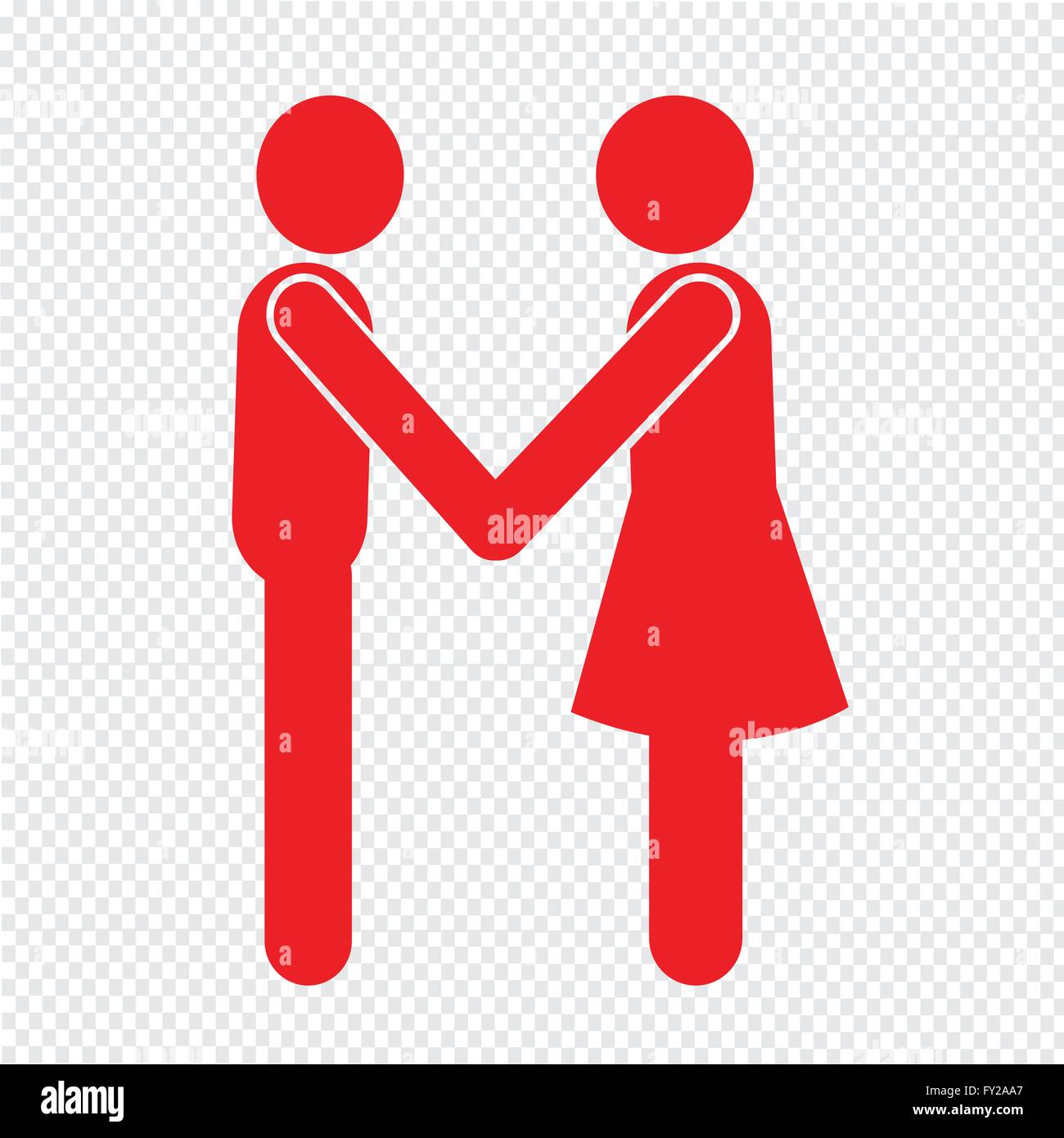 Business Mans Handshake Icon Illustration design Stock Vector Image ...