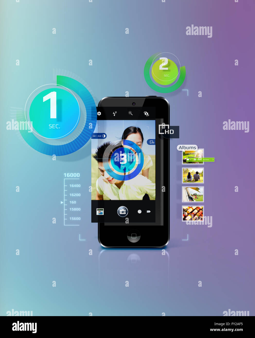 Mobile App Visiual Stock Photo - Alamy