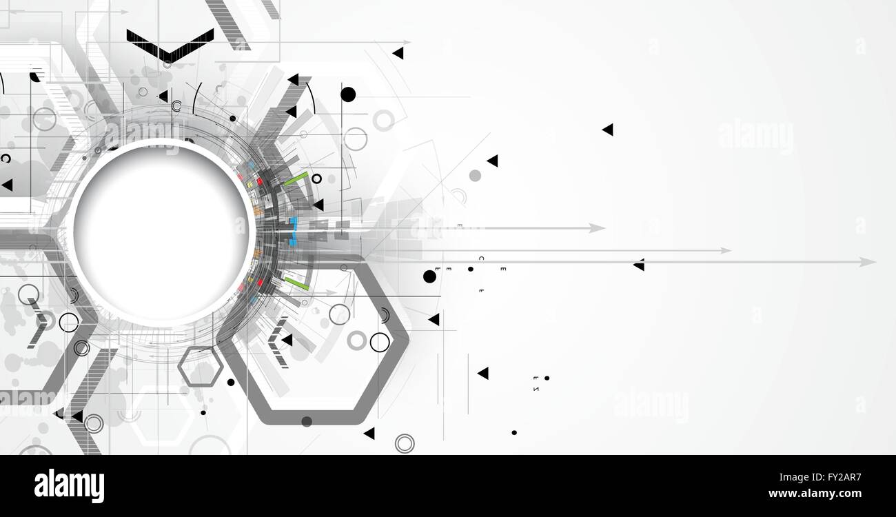 Abstract tech background. Futuristic interface. Vector illustration ...