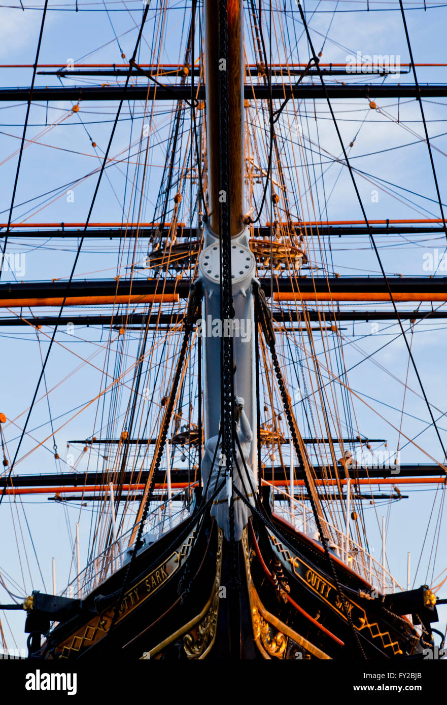 Historic sailing ship cutty sark hi-res stock photography and images ...