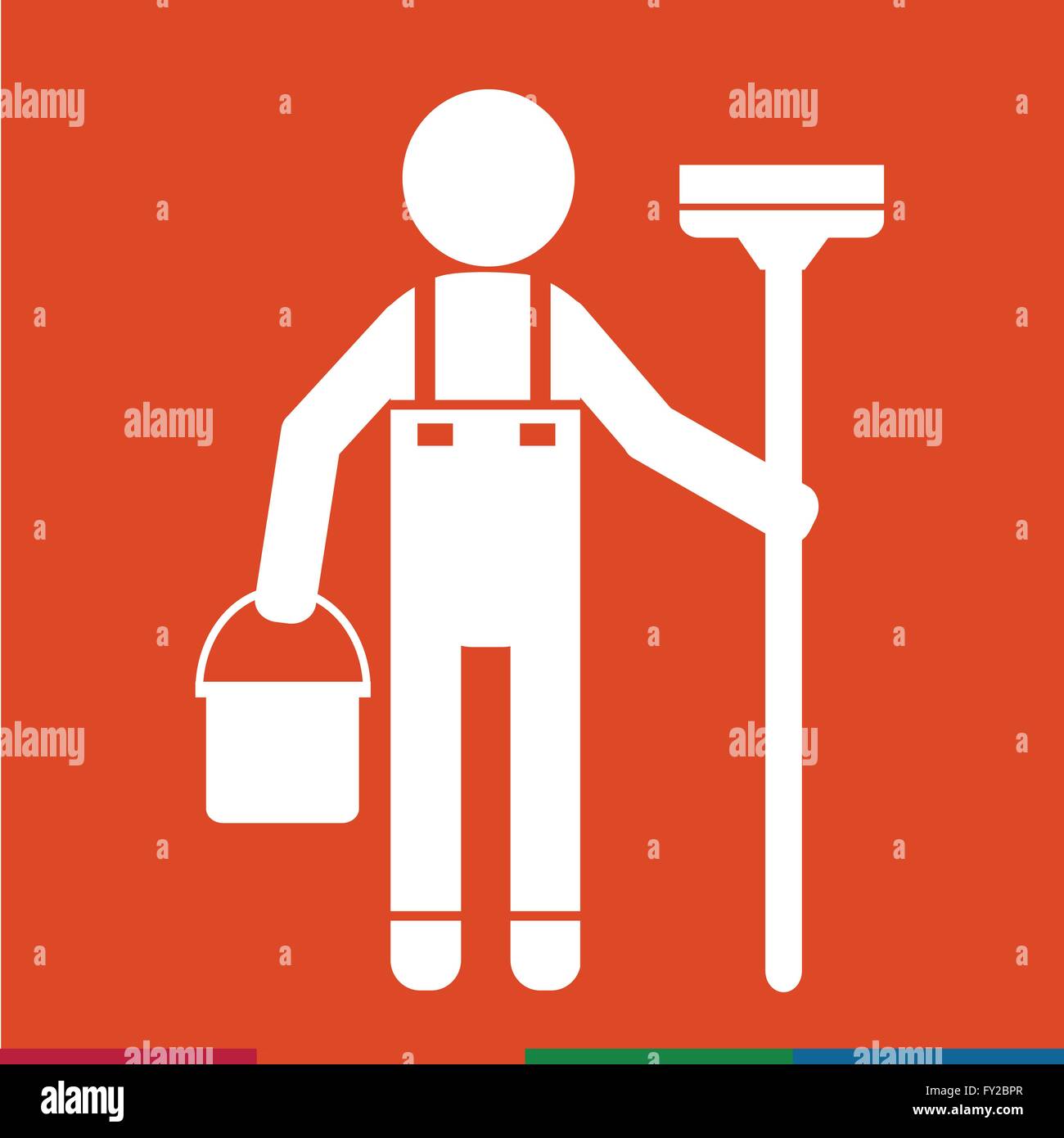Paint brush tool design pictogram Stock Vector Images - Alamy