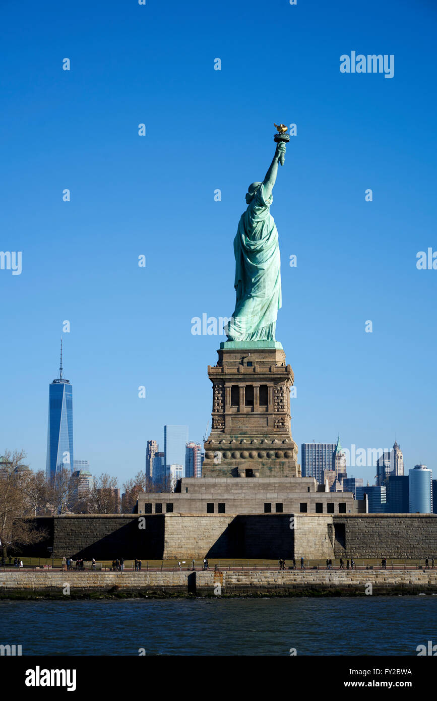 The Statue of Liberty on Liberty Island. New York Stock Photo - Alamy