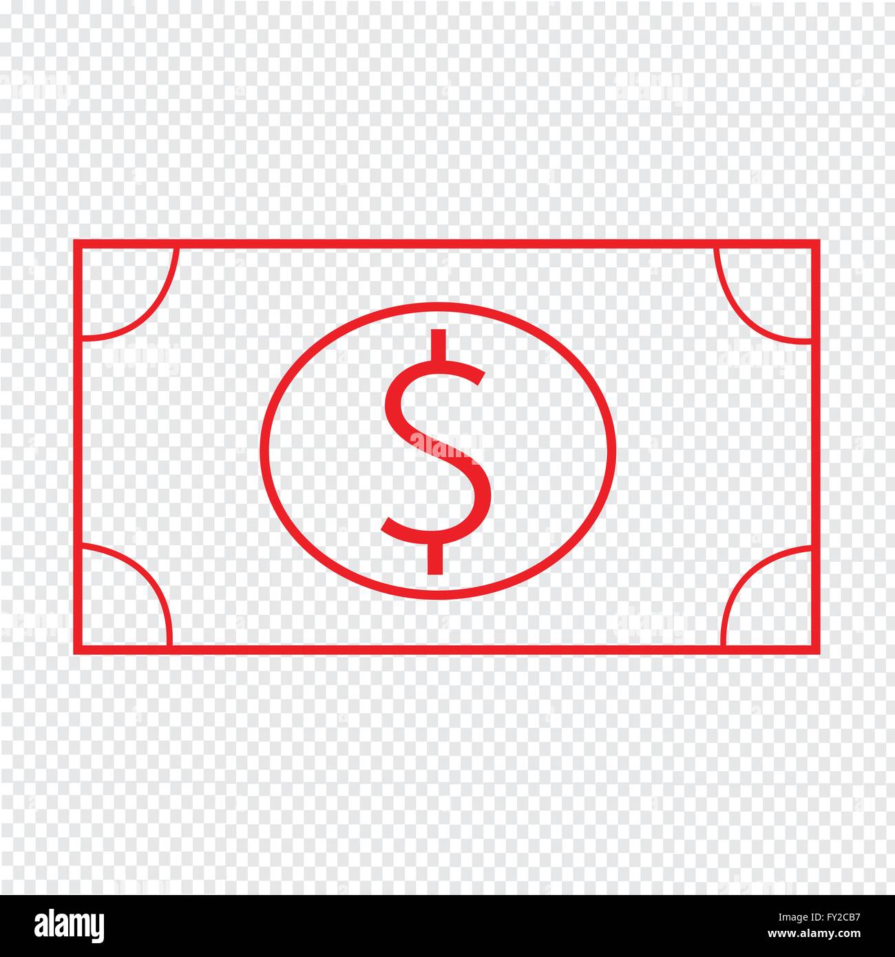 Thin line Money icon Illustration design Stock Vector Image & Art - Alamy