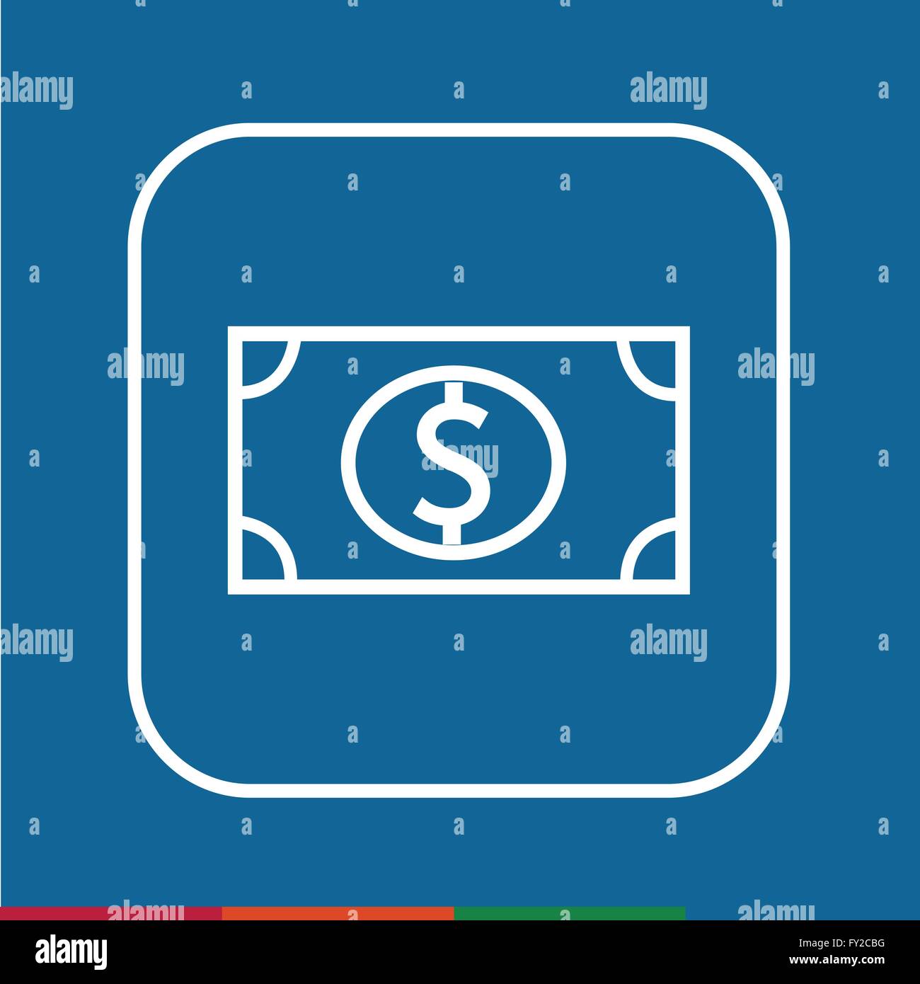 Thin line Money icon Illustration design Stock Vector Image & Art - Alamy