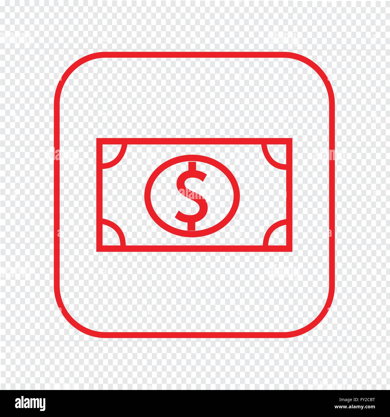Thin line Money icon Illustration design Stock Vector Image & Art - Alamy