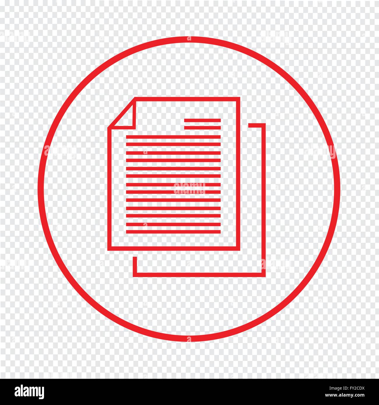 Thin line document icon Illustration design Stock Vector Image & Art ...