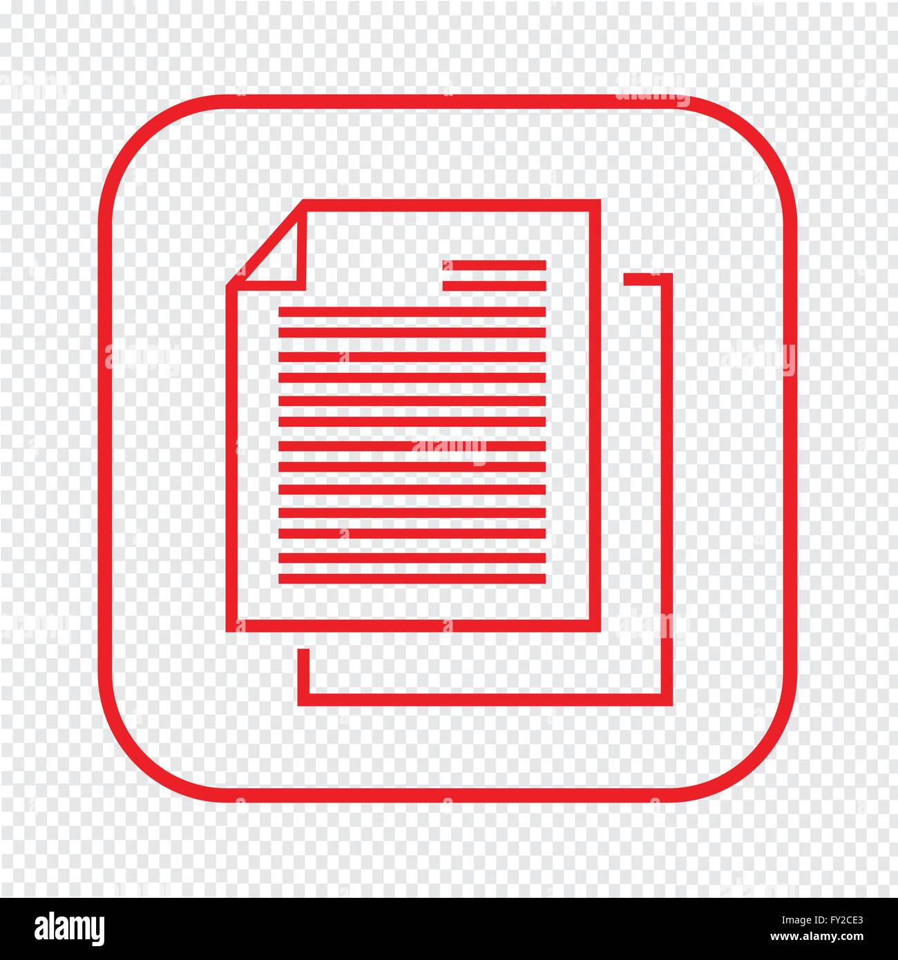 Thin line document icon Illustration design Stock Vector Image & Art ...