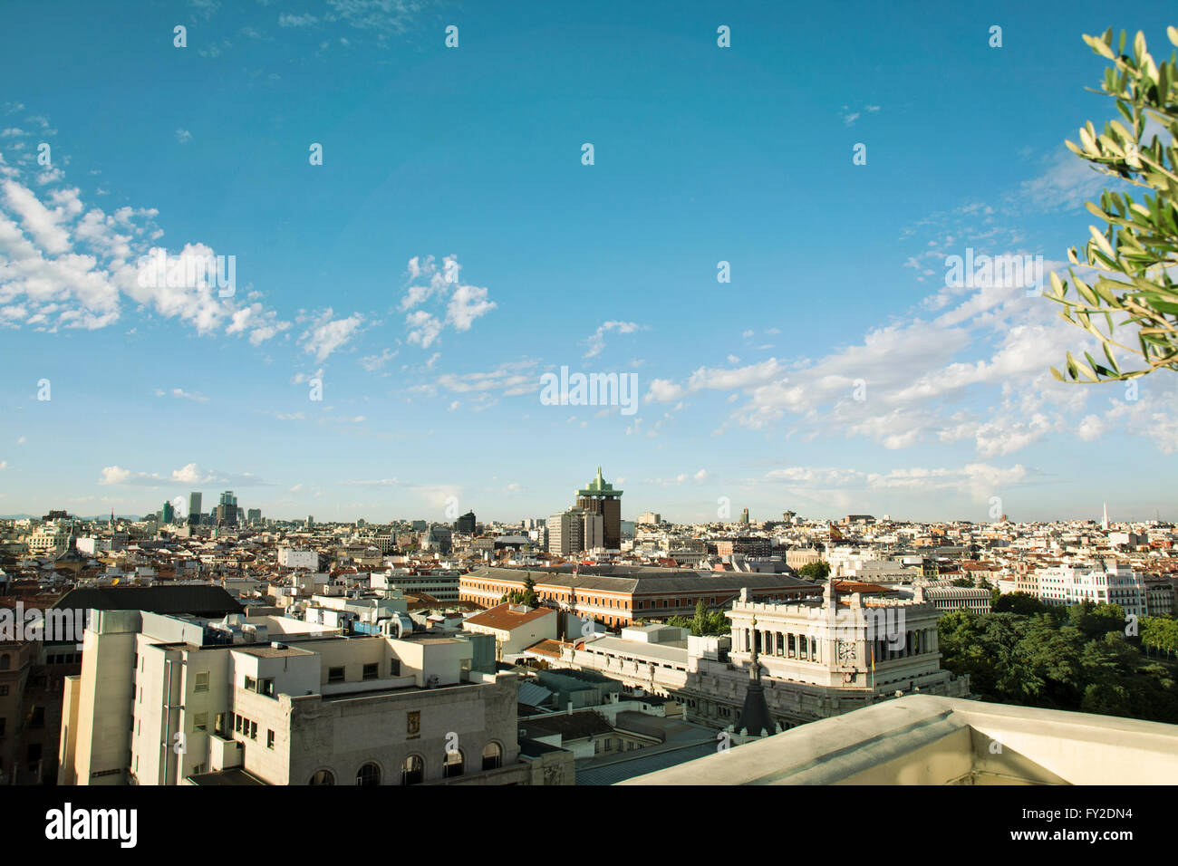 skyline, central Madrid district, Spain Stock Photo - Alamy