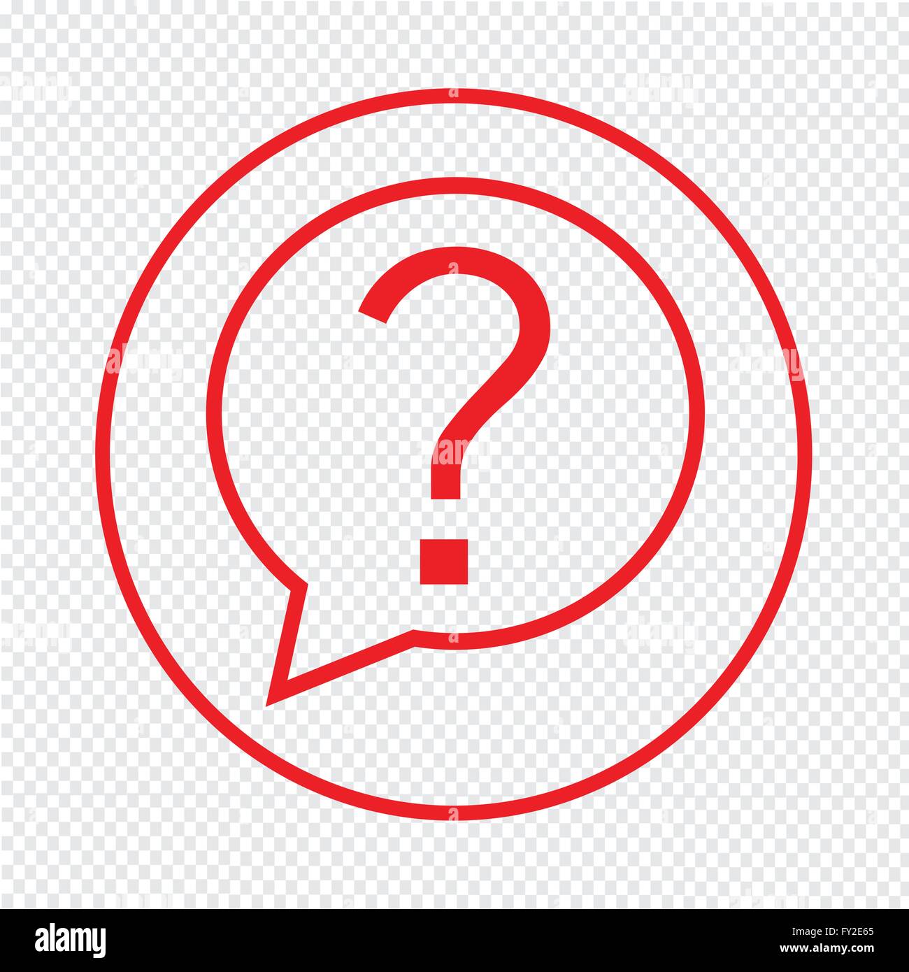 Thin Line Question Mark Icon Illustration design Stock Vector Image ...
