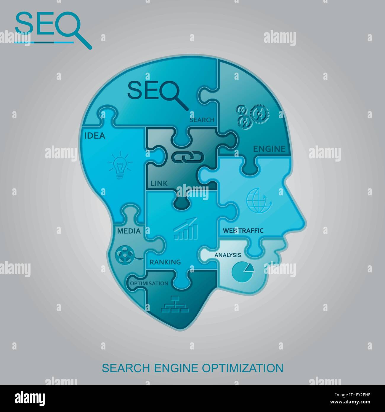 Brain research vector website Stock Vector Images - Alamy