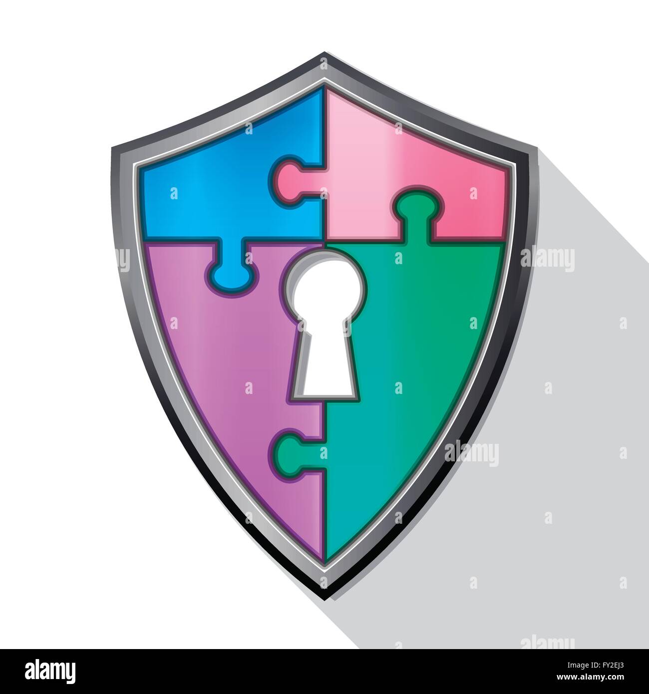 Shield check mark security icon hi-res stock photography and images - Alamy