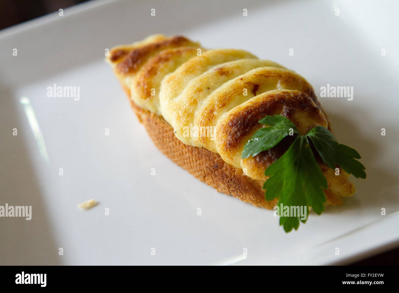 Salted cod tapas Spanish style Stock Photo - Alamy