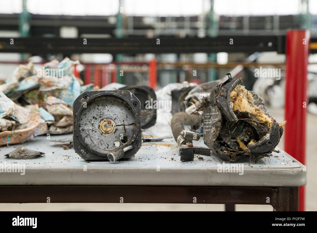 Air Accident Investigation Branch, AAIB, A.A.I.B. wreckage from an ...